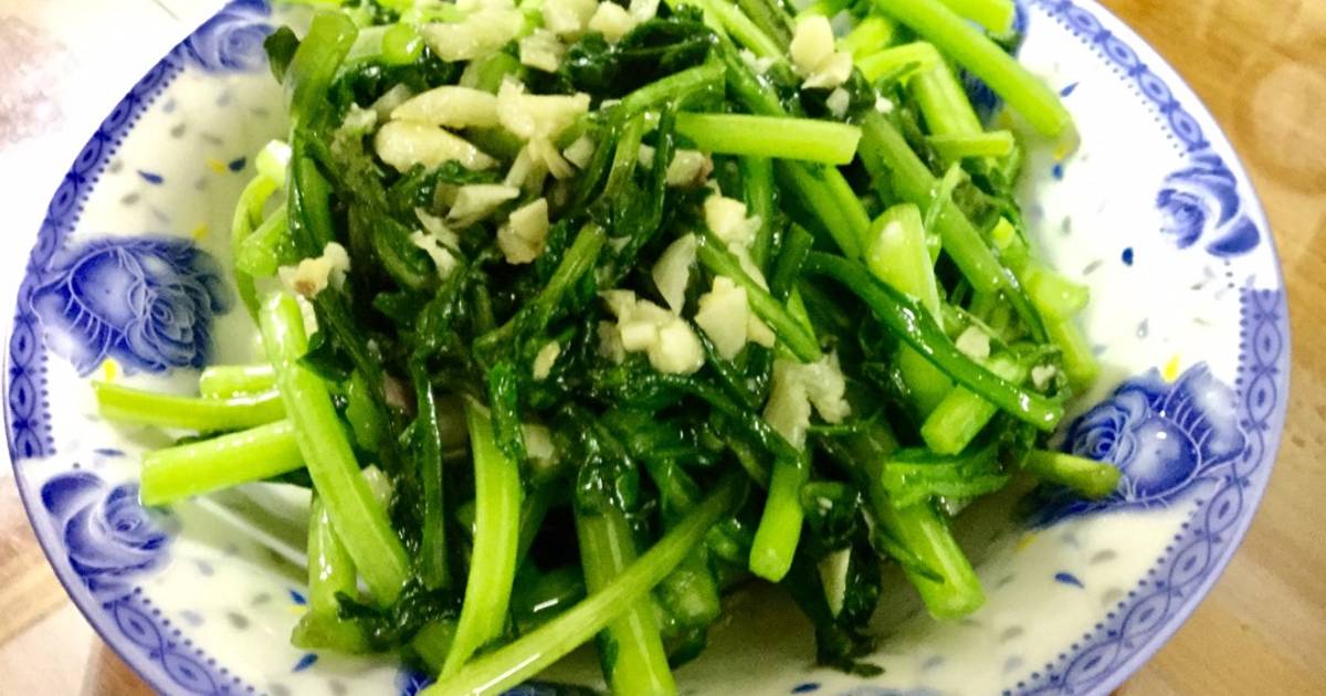 Cách Làm Món Rau cải cúc xào tỏi của minh! - Cookpad