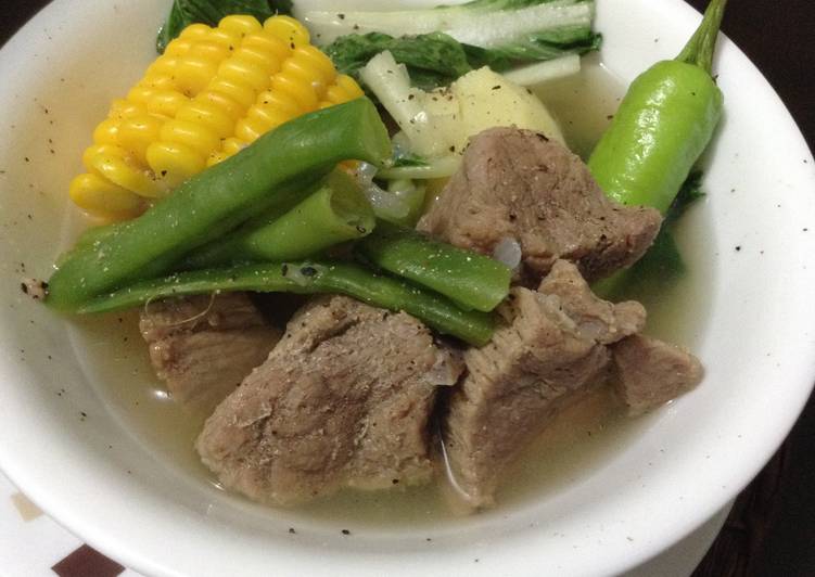 nilagang mais in english