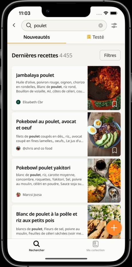 Enregistrez, publiez et partagez des recettes avec des cuisiniers ...