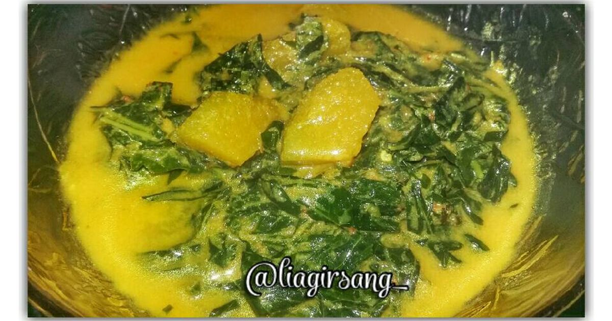 Resep Gulai Daun Singkong Labu Kuning oleh Lia Girsang Hernowo - Cookpad