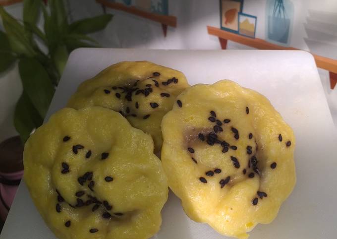 Resep Cake kukus pumkin baby 1 tahun oleh Rizky - Cookpad