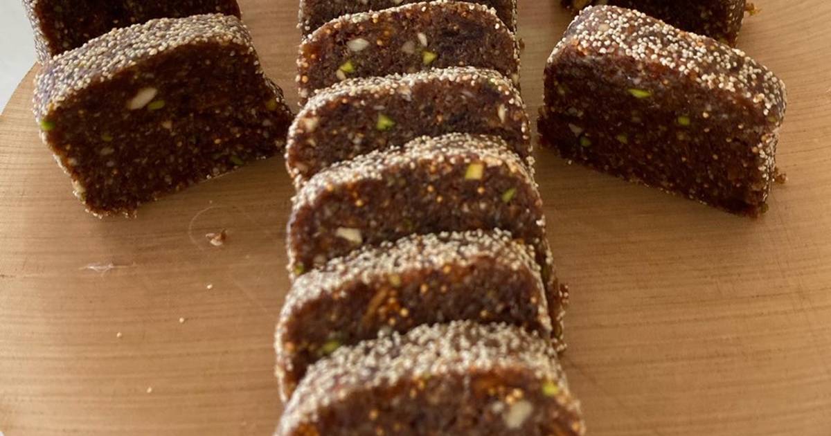 Anjeer (figs) slice Recipe by Rekha Bapodra - Cookpad