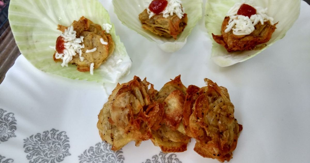 Cheesy Potato Stacks Recipe by Dr. Sharda Sharma - Cookpad