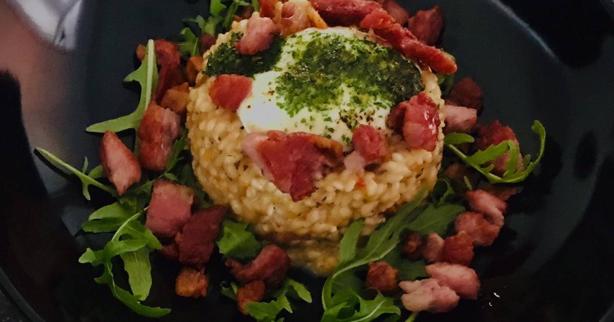 Spicy-Tangy Risotto with Lemon Zest-Parsley-Honey Glazed Mozzarella and ...