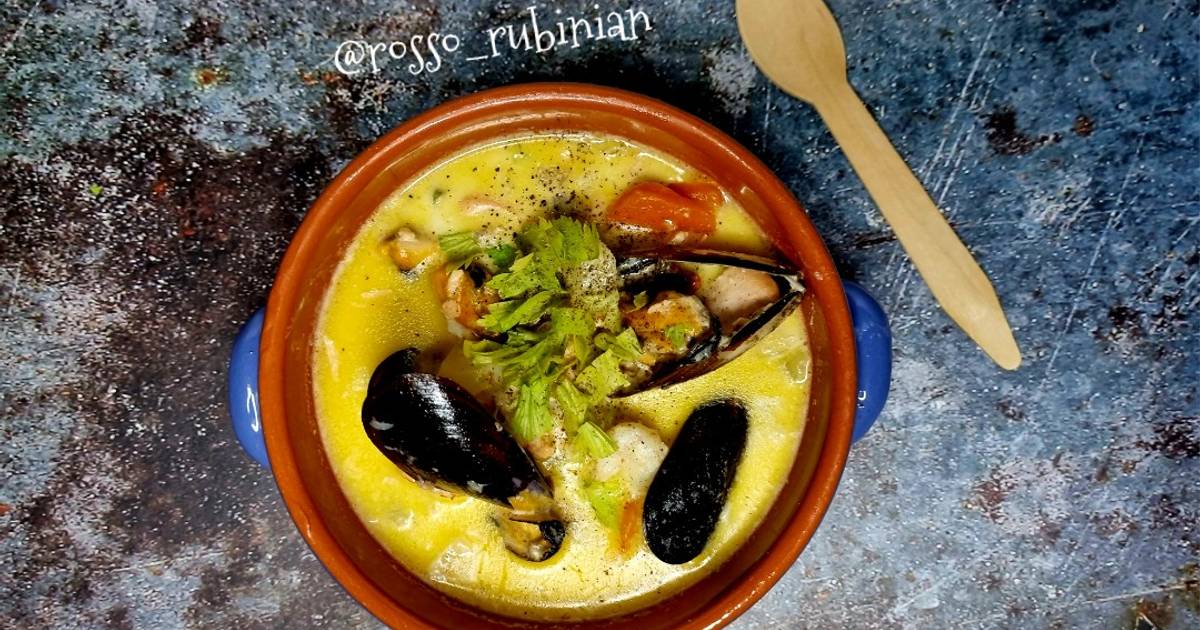 Ricetta Seafood Chowder di rosso rubinian - Cookpad