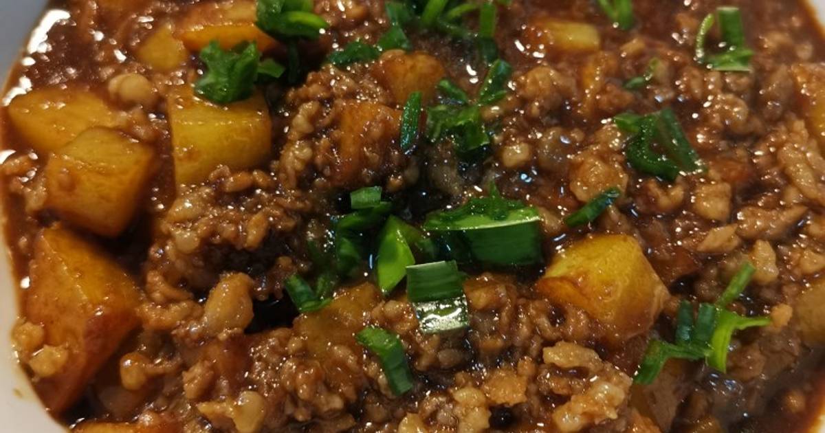 Resep Kentang Masak Daging Cincang (土豆肉沫) oleh SiangYin - Cookpad