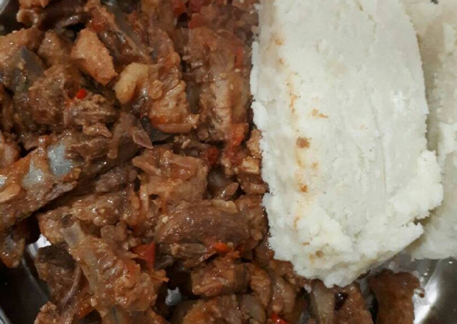 Fried pork with ugali Recipe by Nicholas Gitari - Cookpad Kenya