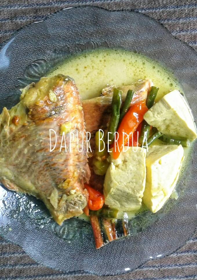 Resep Gulai Kuning Ikan Kakap dan Tahu Putih oleh Dapur Berdua - Cookpad