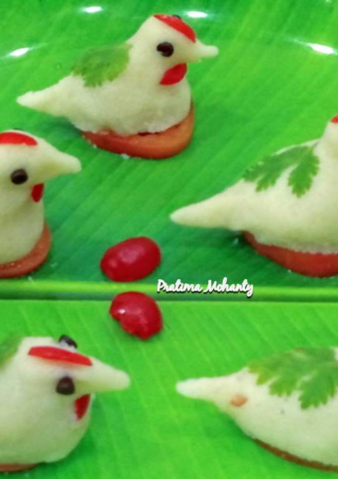 Sweet Semolina Birds Recipe by Pratima Mohanty - Cookpad