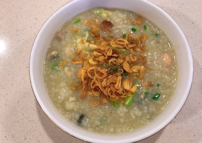 Cách Làm Món Cháo hàu tép rong nấu nấm của Quỳnh Lê - Cookpad