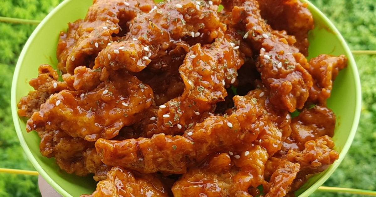Resep Honey spicy chicken strips oleh Lia Lim - Cookpad