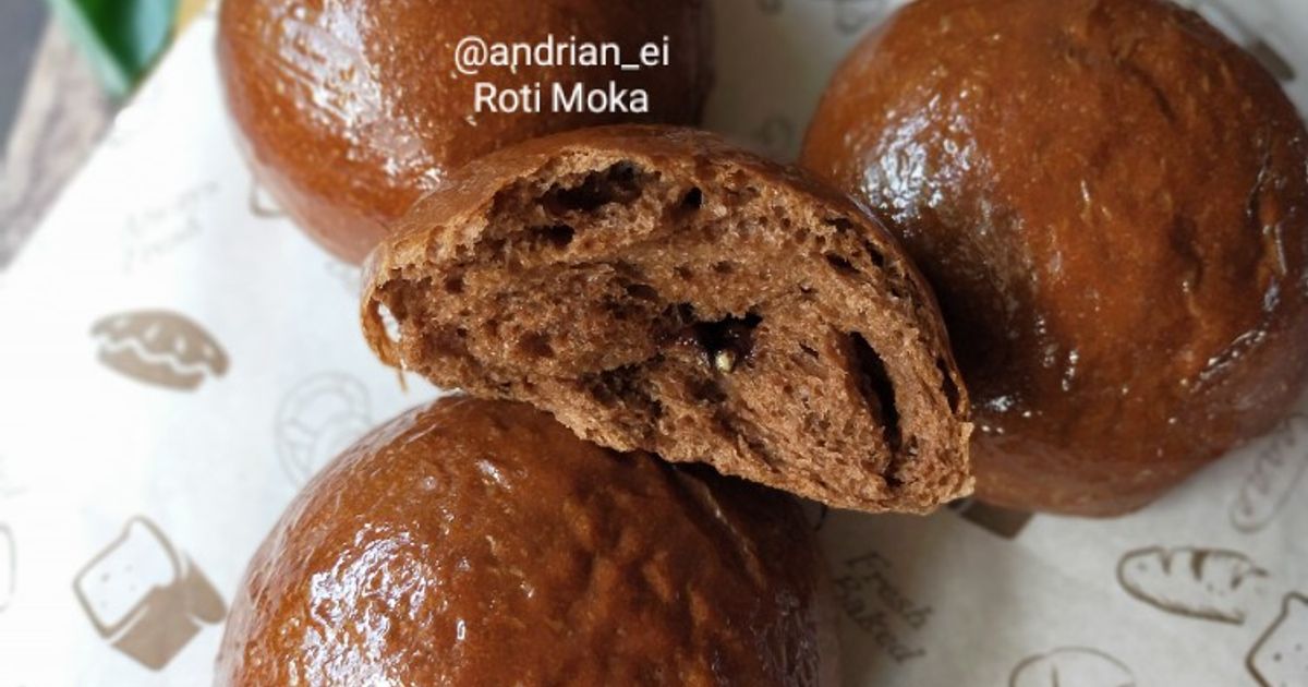 Resep Roti Moka (1x Proofing) oleh Bunda Ei - Cookpad