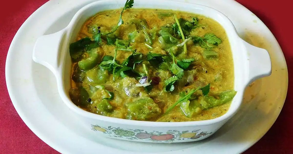 Cabbage Bell Pepper Poricha Kootu Recipe by Lakshmi Sridharan Ph D ...