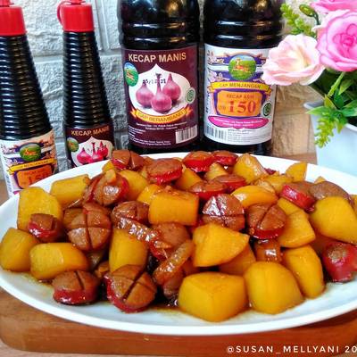 Resep Kentang sosis masak kecap oleh Susan Mellyani - Cookpad