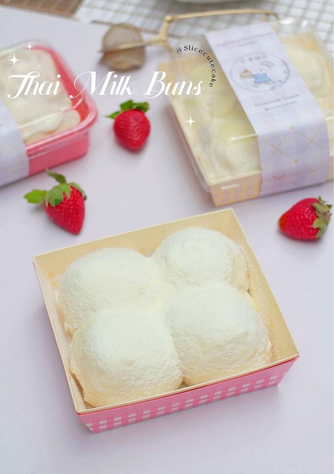 Resep Thai Milk Bun - Tangzhong Method Roti Putih/ White Bread oleh ...