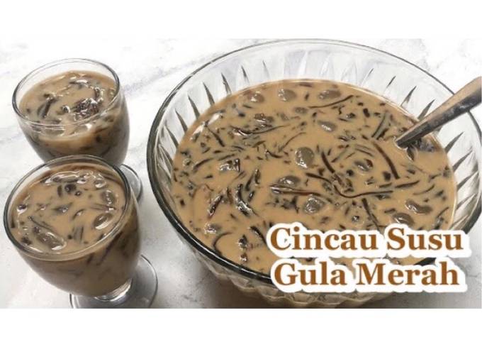 Resep Es Cincau Susu Gula Merah oleh Melisa Nindya - Cookpad