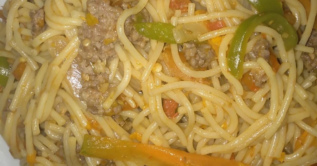 Mince Meat Spaghetti Recipe by stella - Cookpad