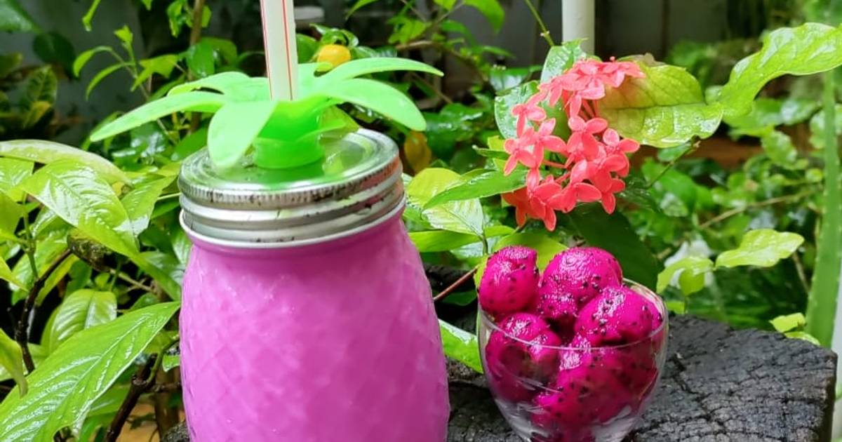 Dragon fruit milkshake Recipe by Beena Radia - Cookpad