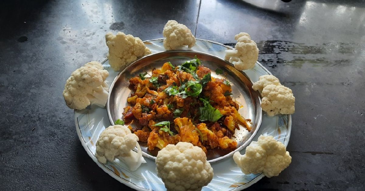 Cauliflower Bhaji (Cauliflower Sabji) Recipe by Varsha Narayankar - Cookpad