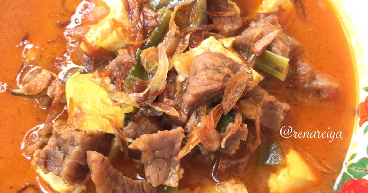 Resep Gulai Sapi Dan Tahu oleh Rena Andini - Cookpad