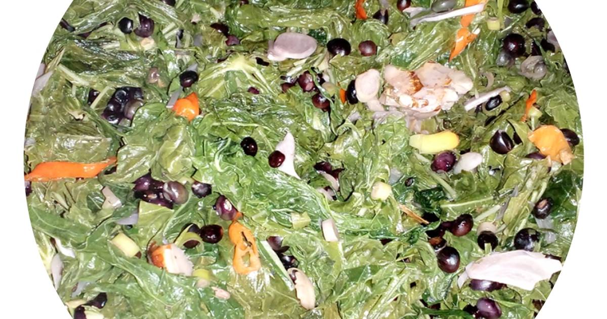 Resep Tumis kacang undis dan daun singkong oleh Nengah Hardiani - Cookpad