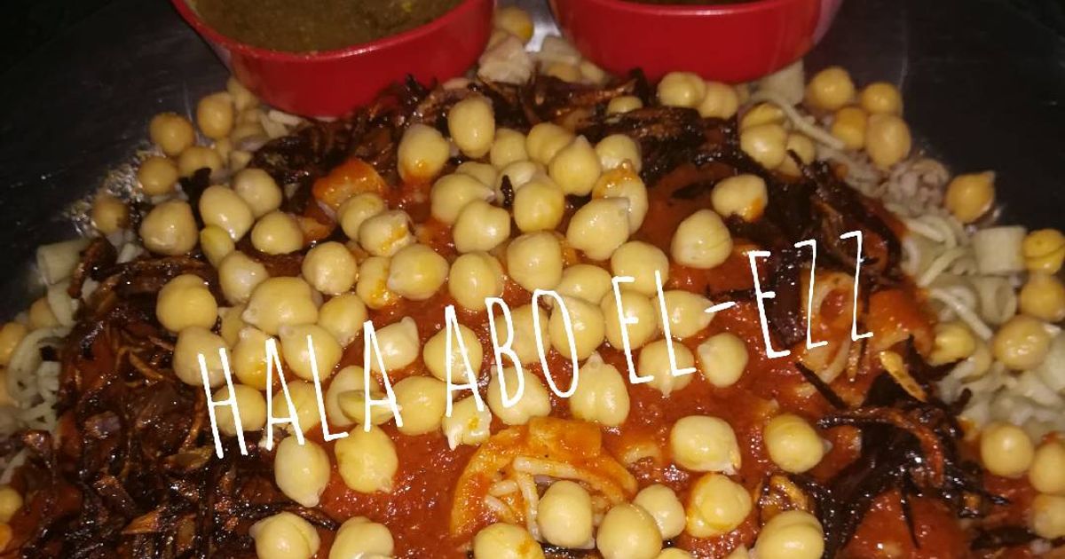 طريقة عمل الكشري المصري بطريقه المحلات على اصولها بطريقة سهلة وسريعة من Hala Abo El-ezz - كوكباد