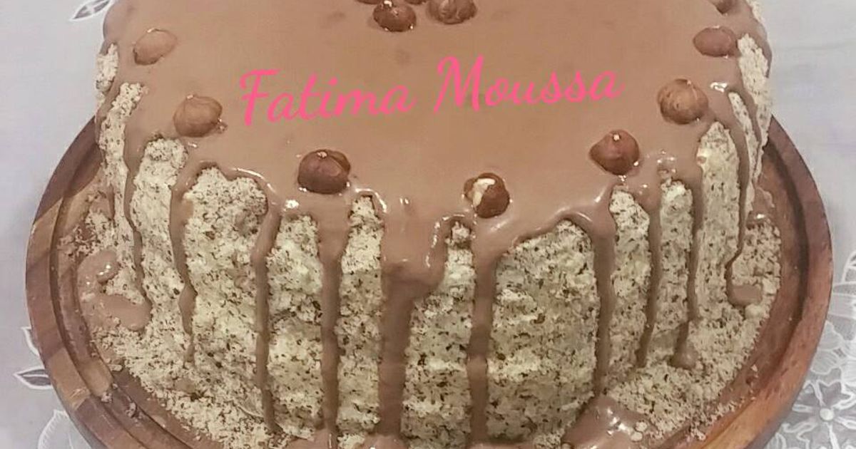 طريقة عمل جاتو بالكريما و جاناش الشوكولا من Fatima Moussa - كوكباد