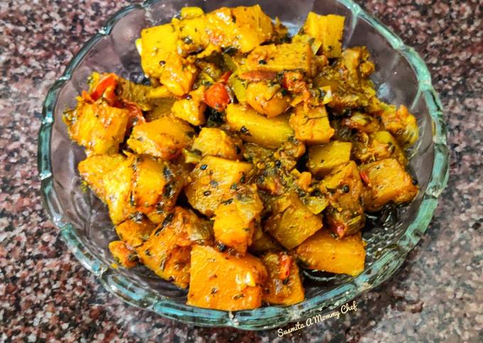 Kaddu ki sabzi (pumpkin sabzi) Recipe by Susmita Patnaik - Cookpad