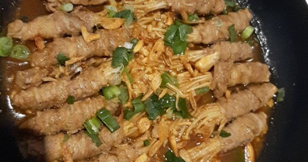 Resep Beef enoki roll oleh Kukuh Sismowiyono - Cookpad