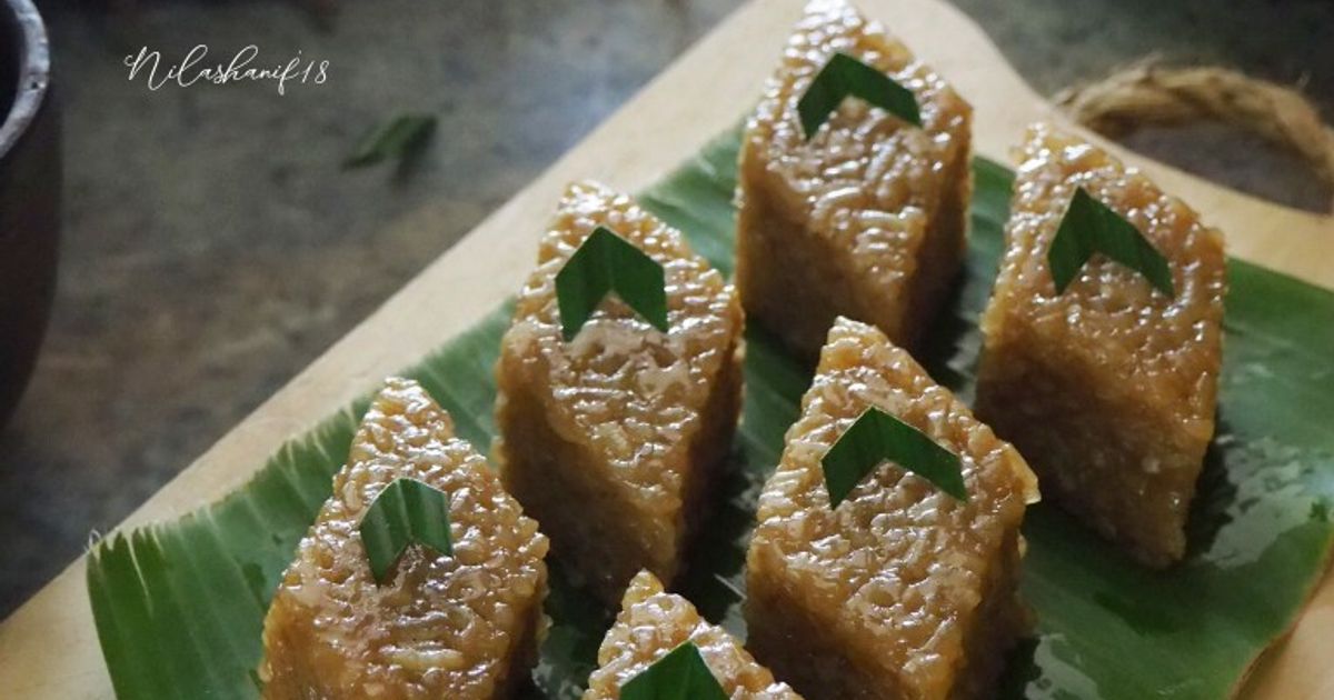 Resep Wajik Ketan Gula Merah oleh Nila Shanif - Cookpad