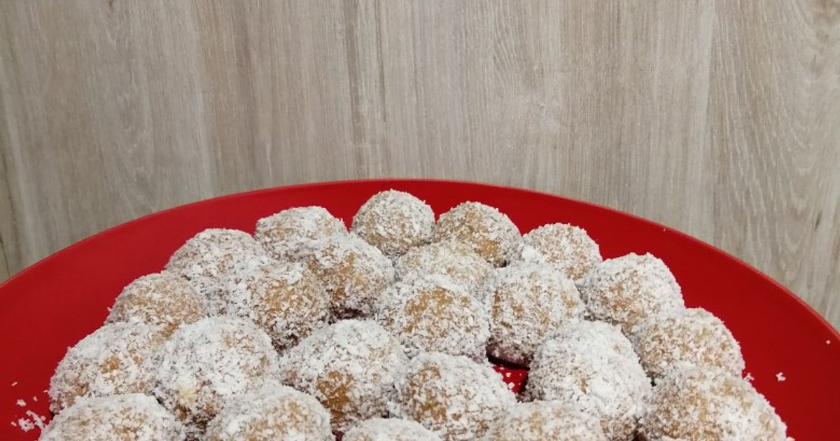 Cocadas Con Galletas De Mantequilla 💜 Receta de Martina Muñoz - Cookpad
