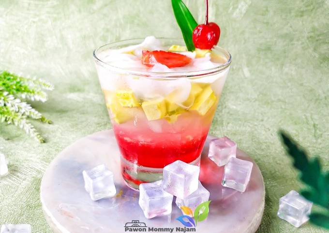 Resep Es Kelapa Muda Alpukat (klamud) oleh pawon mommy najam - Cookpad