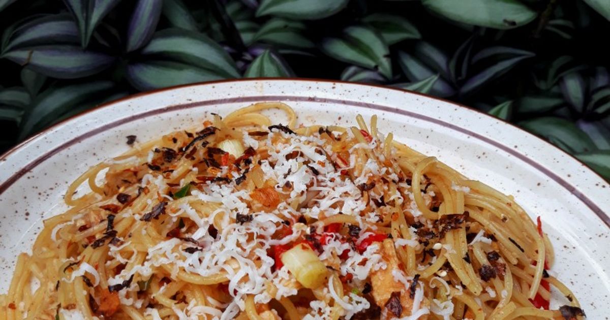 Resep Spaghetti Ayam Pedas oleh Bella Dwi Lestari - Cookpad