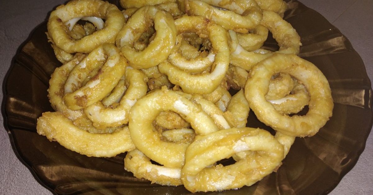 Fried Squid (Calamari) Rings Recipe By ειρηνη σφ