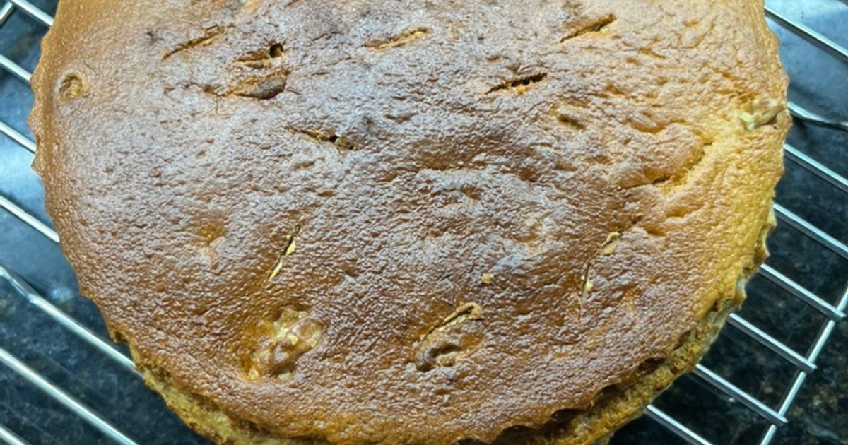 Pan/Torta Licuada De Banana Avena Y Nuez En Freidora De Aire Receta de ...
