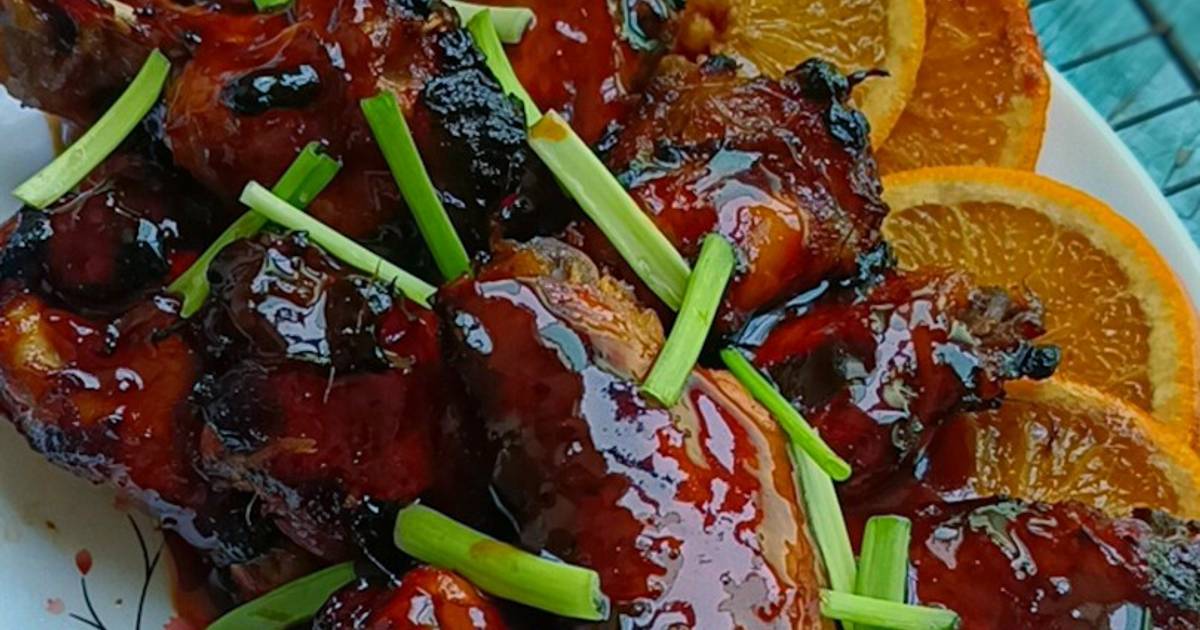 Resipi Ayam Bakar Madu Oren oleh Q'leenalee's Kitchen - Cookpad