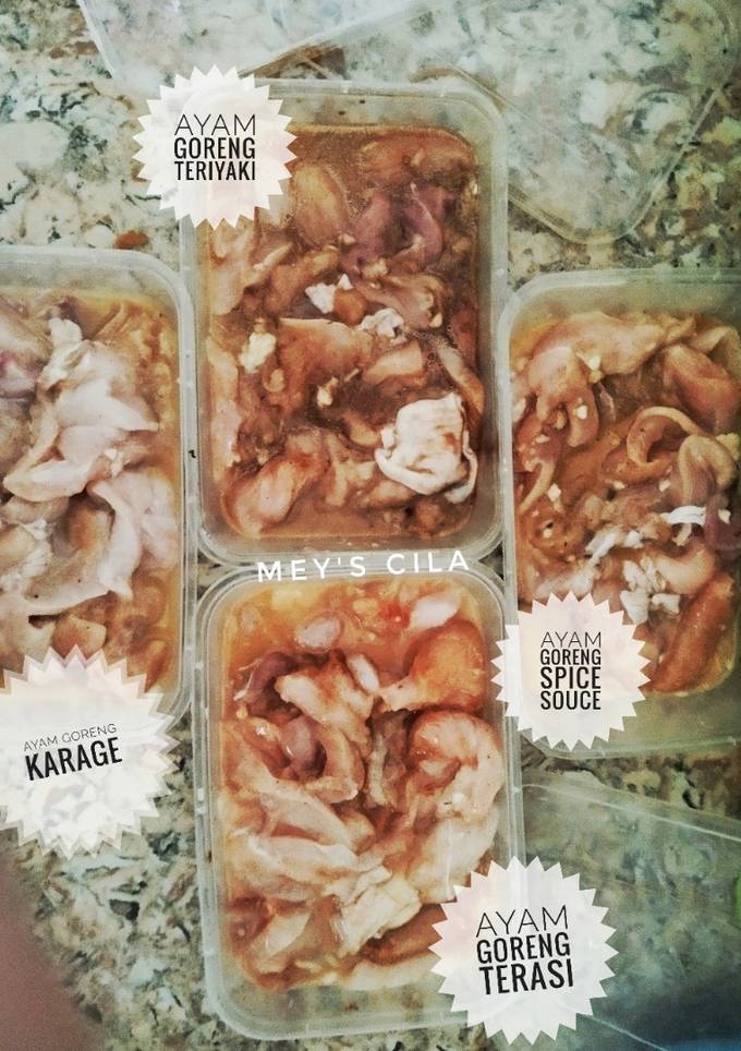 Resep Meal Prep : 1 kg Fillet Ayam jadi 4 Menu oleh Mey's Cila - Cookpad