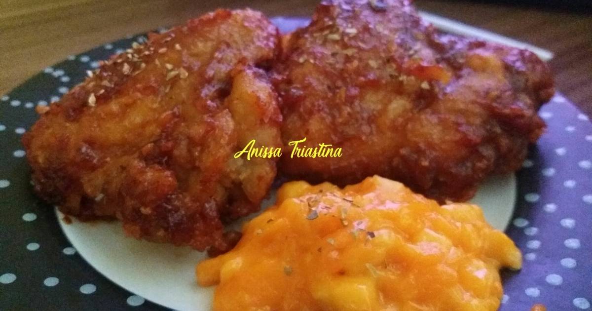 Resep Hot Fire Chicken + Saos Keju (Richeese look a like) oleh Anissa ...