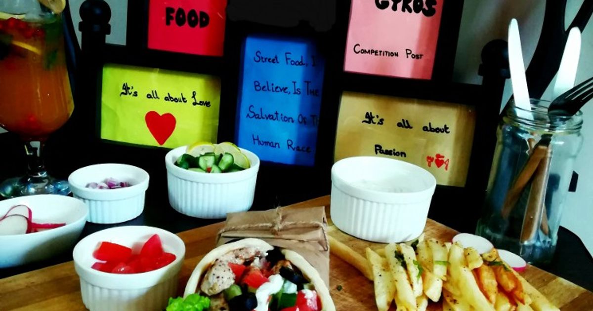 Chicken Gyros Street Food Of Greek Recipe by Fi Aamir - Cookpad