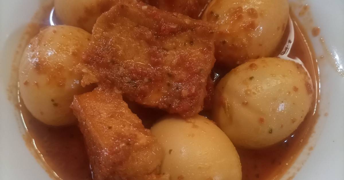 Resep Telur tahu bumbu bali oleh tommy wiriadi putra - Cookpad