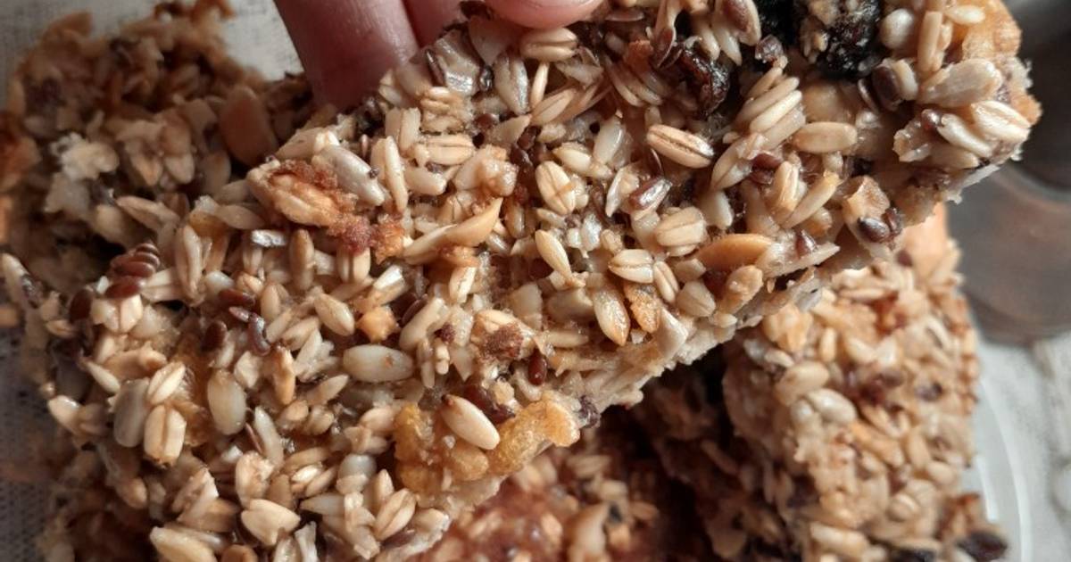 Barrita de granola sin azúcar - 57 recetas caseras- Cookpad