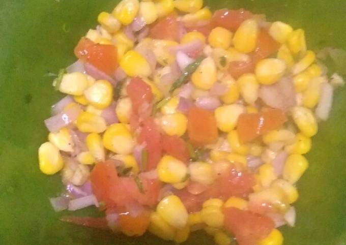 Instant corn chat Recipe by Rekha Julania - Cookpad