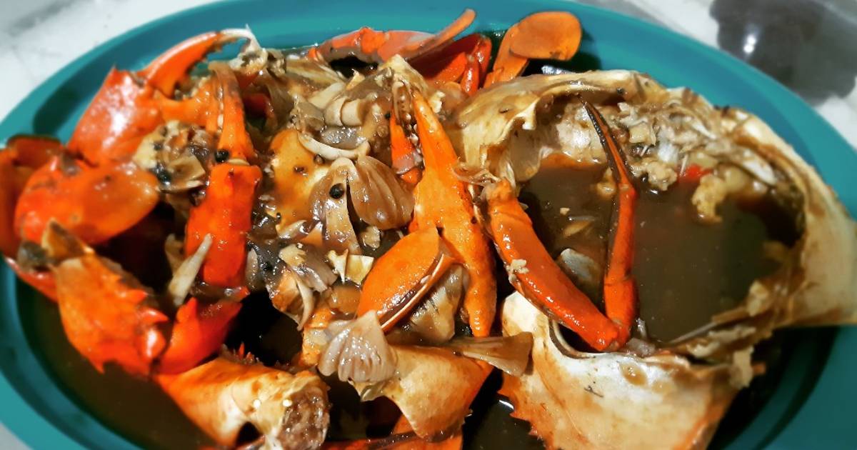 Resep Kepiting Telur Saus Lada Hitam Sederhana oleh Katarina - Cookpad