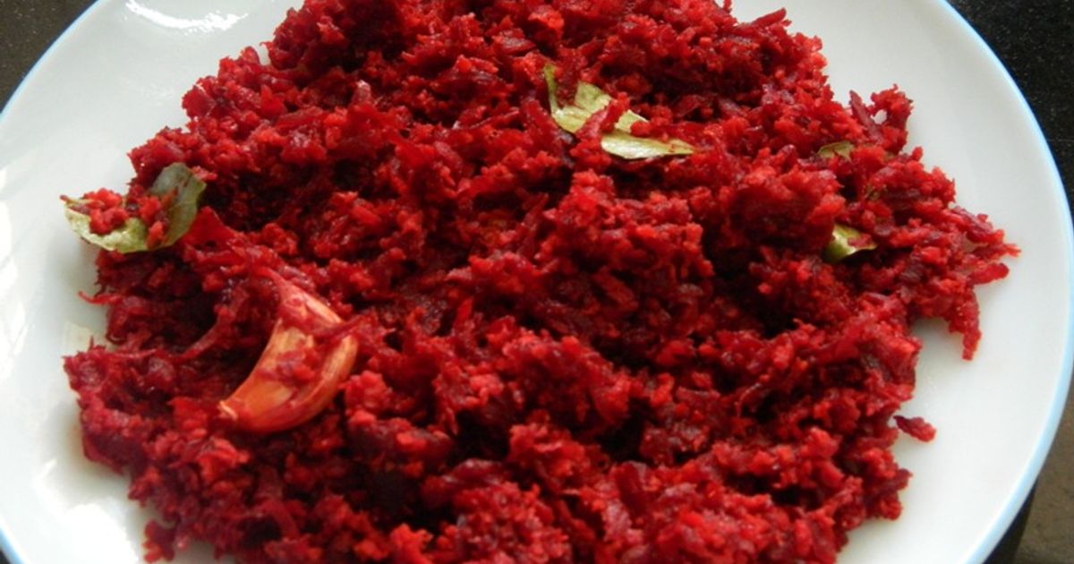 Beetroot With Grated Coconut (Thoran) Recipe by Saj - Cookpad