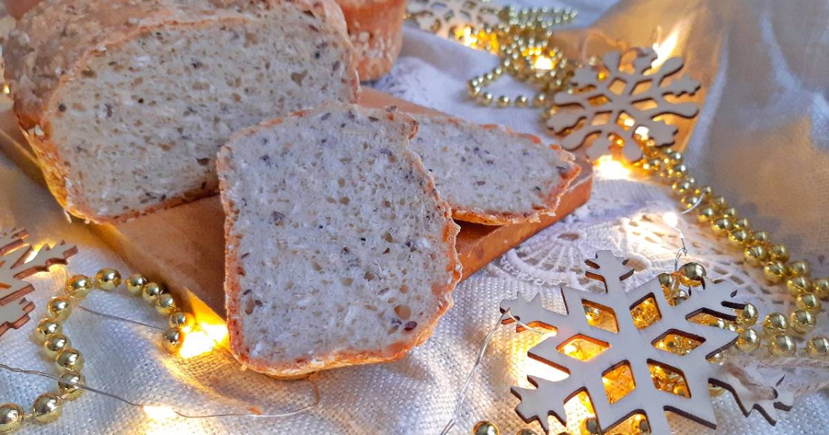 Przepis na Ekspresowy chleb- łyżką mieszany bez wyrabiania z nasionami ... Przepis na Ekspresowy chleb- łyżką mieszany bez wyrabiania z nasionami ...