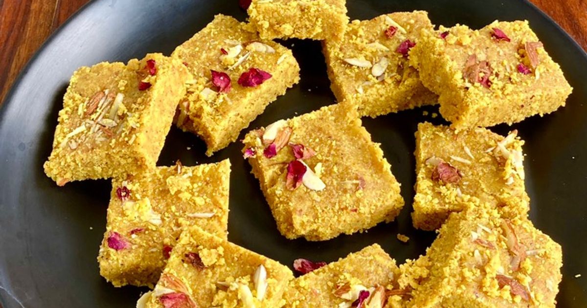 बेसन मलाई मोहन थाल(Besan Malai Mohan Thal Recipe In Hindi) रेसिपी बनाने ...