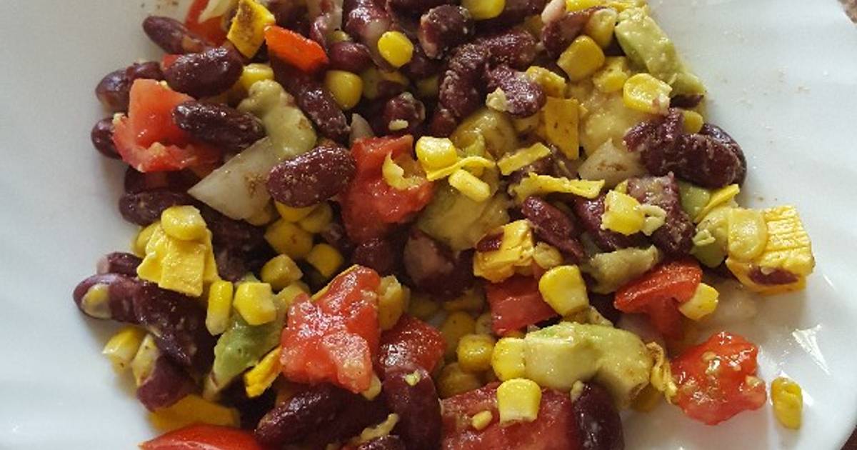 21 recetas muy ricas de ensalada de judías rojas compartidas por ...