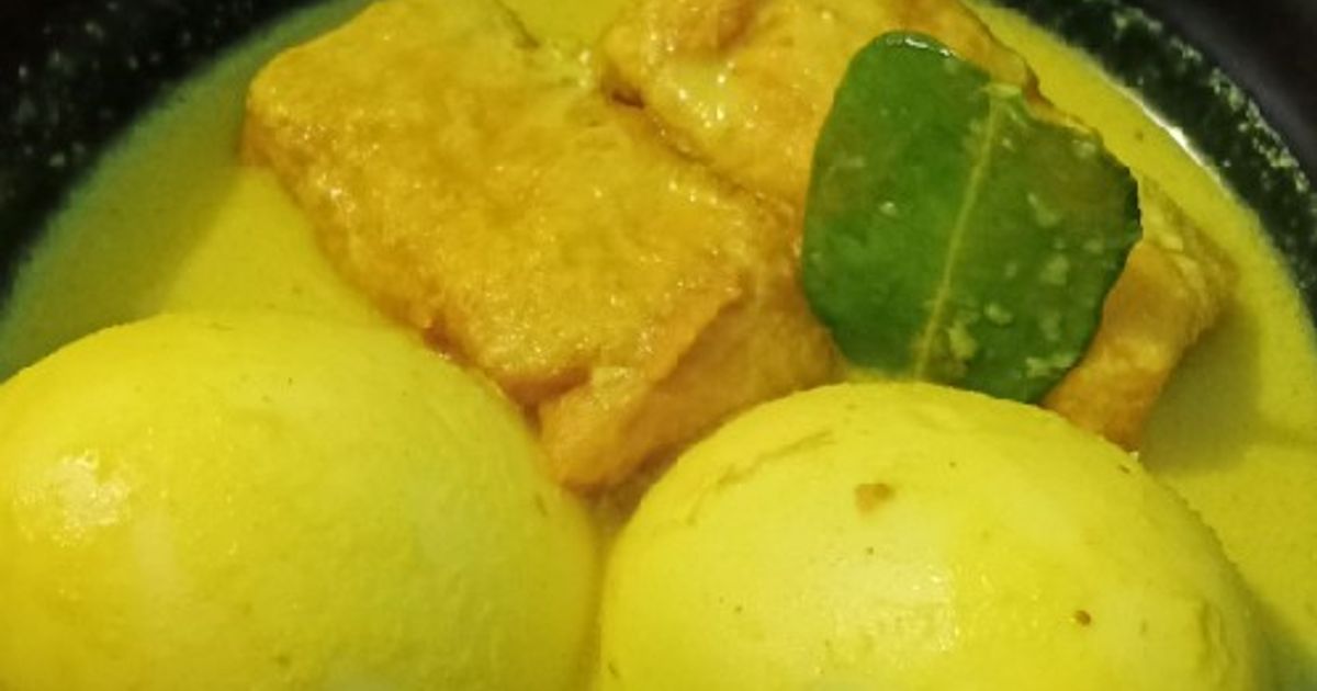 Resep Opor Kuning Tahu Telor oleh Erni Apriana - Cookpad