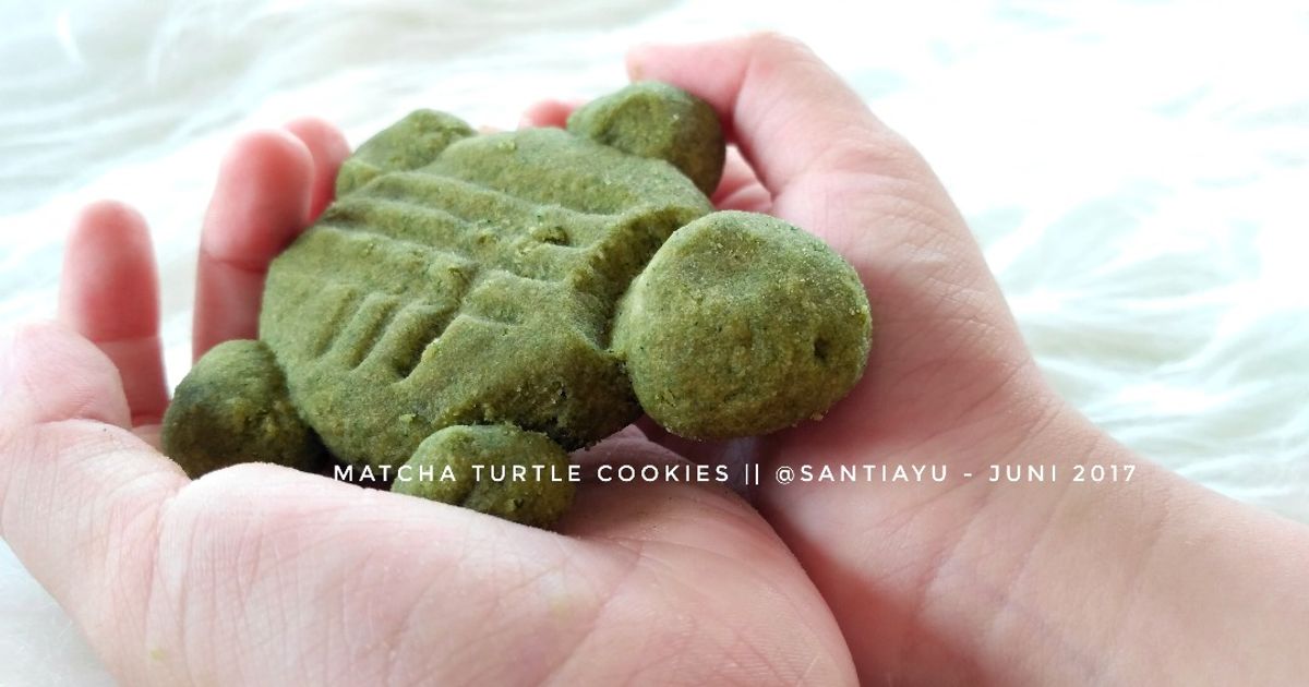 Resep Matcha Turtle Cookies oleh Santi Ayu - Cookpad