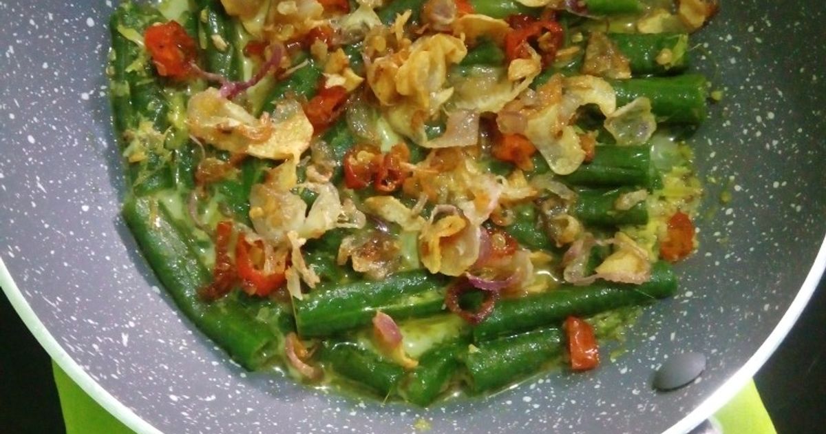 Resep Jukut Bejek / Sayur Kacang Kuah Santan oleh Simakke - Cookpad